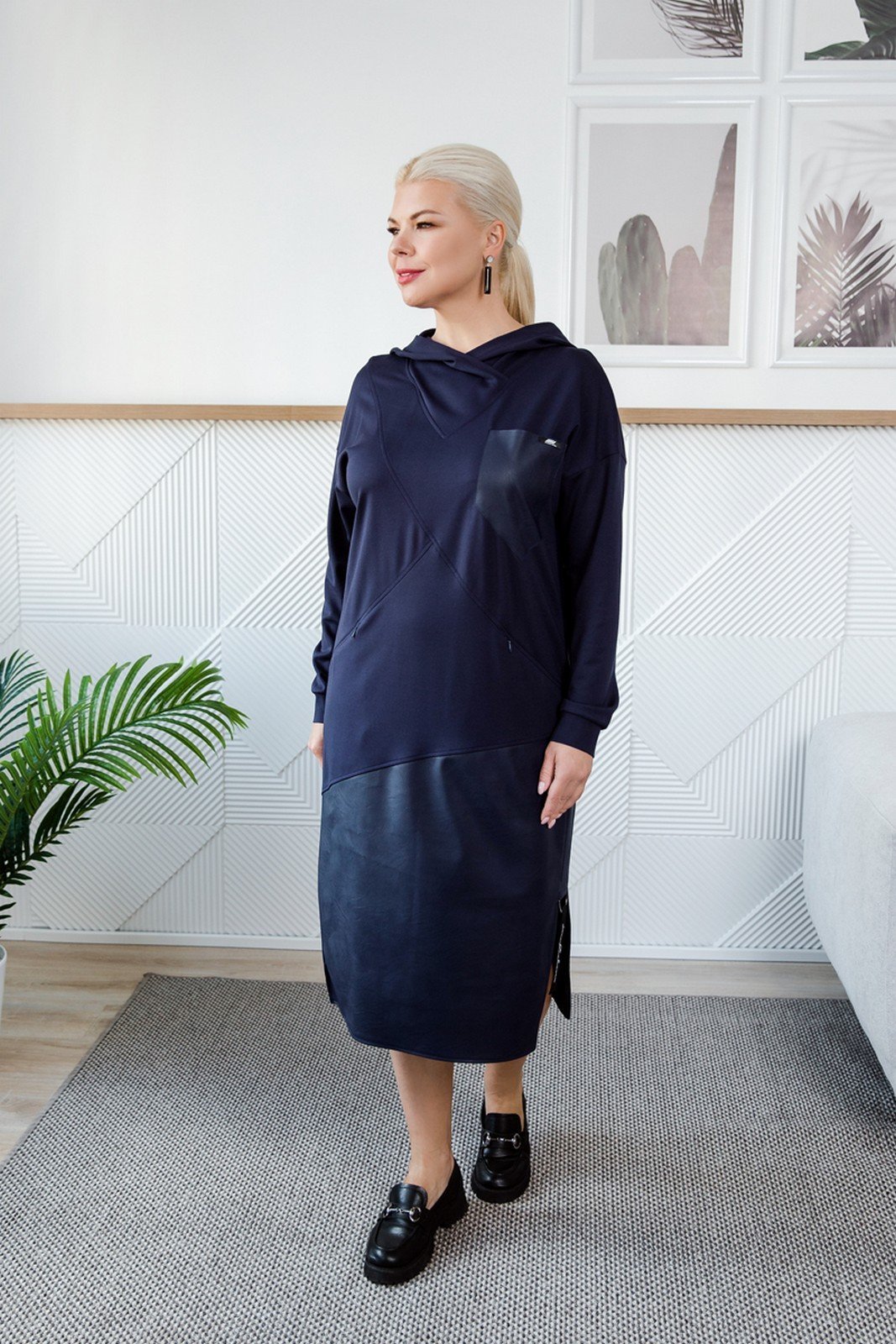 Платье 2487 темно-синий ASV купить в интернет магазине | в наличии